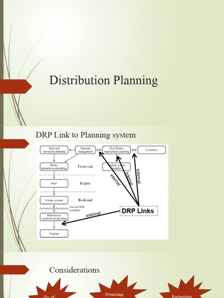 Distribution Planning | PDF | Inventory | Business