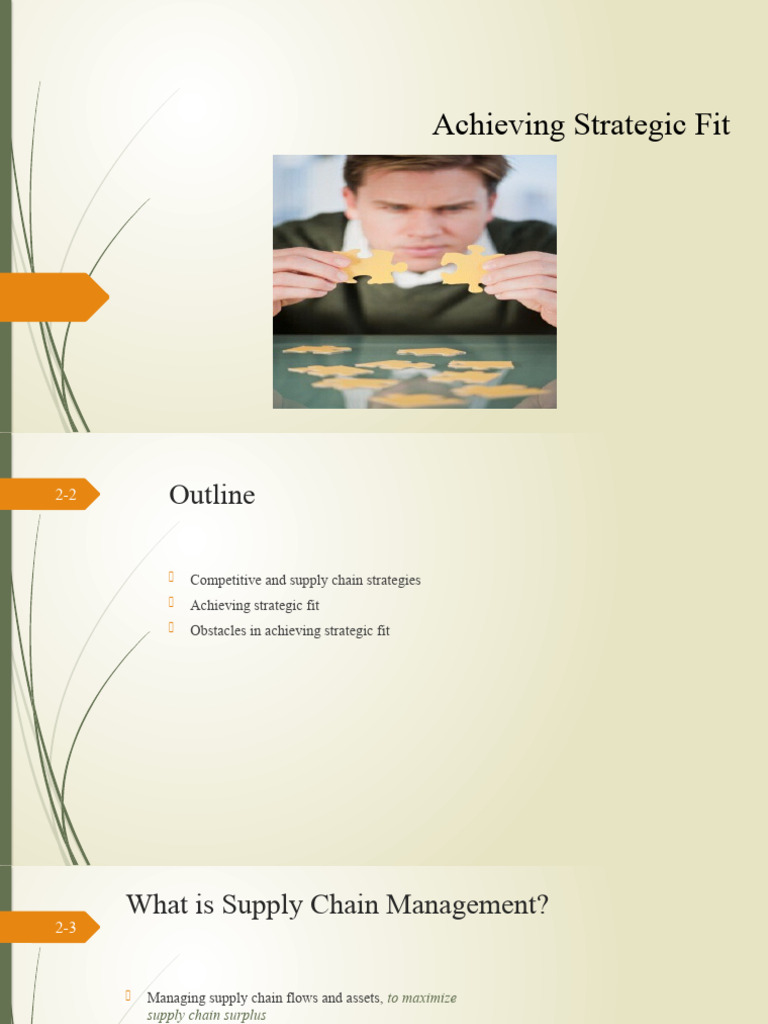 SCM - 02 - Strategic Fit | PDF | Supply Chain | Strategic Management
