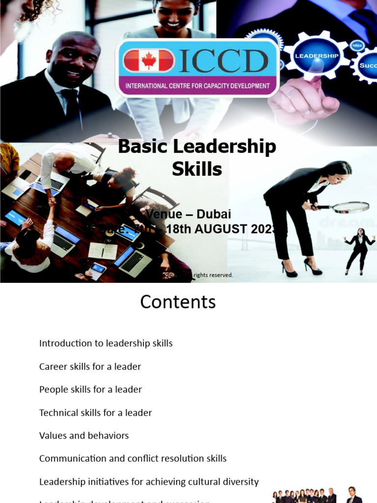 1 - Basic-Leadership-Skills | PDF | Leadership | Nonverbal Communication
