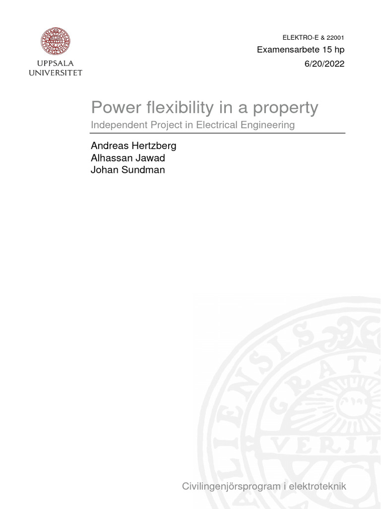 Power Flexibility for Engineers | PDF | Power (Physics) | Electrical Grid