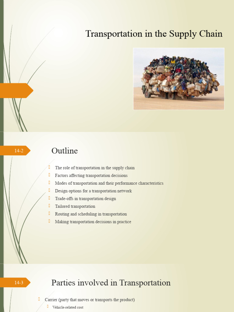 Scm 08 Transportation Pdf Supply Chain Management Economies