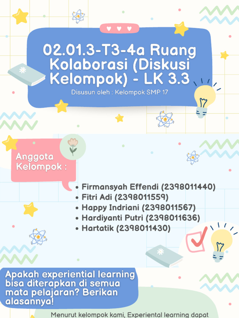 02.01.3-T3-4a Ruang Kolaborasi (Diskusi Kelompok) - LK 3.3 | PDF | Sains & Matematika