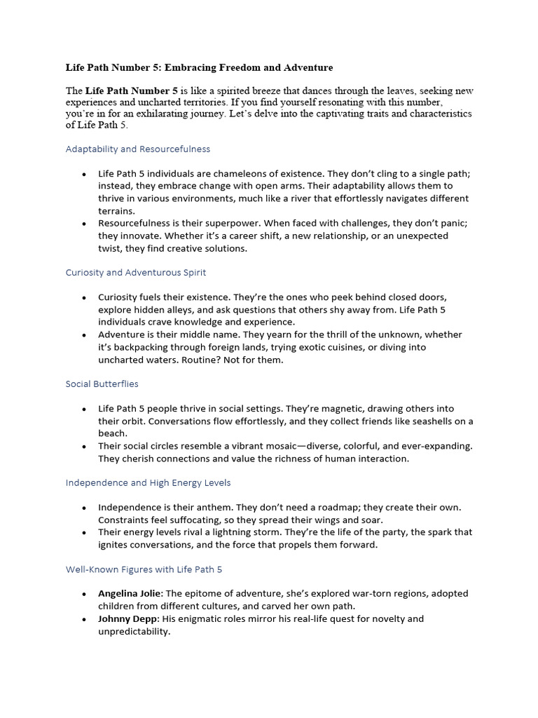 Life Path 5 | PDF