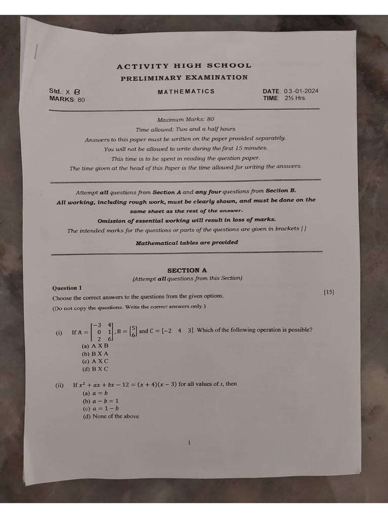 Activity Paper | PDF