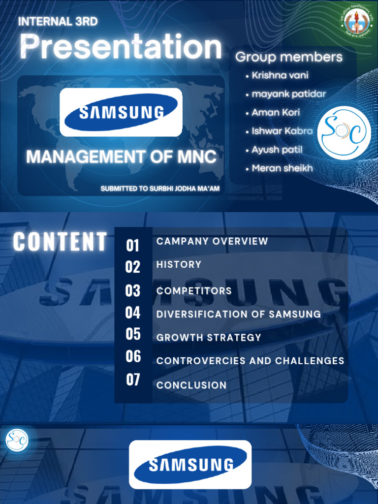 Samsung PPT - Krishna Vani | PDF | Samsung | Apple Inc.