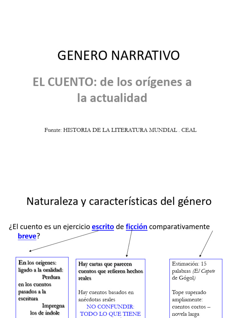 1 Genero Narrativo | PDF | Cuentos | Renacimiento