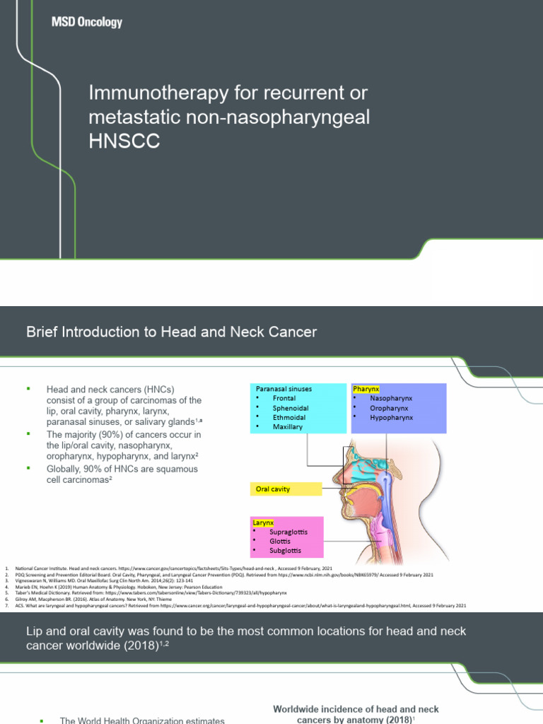 HNSCC Pembrolizumab DR Yan Wisnu SPB - OnK | PDF
