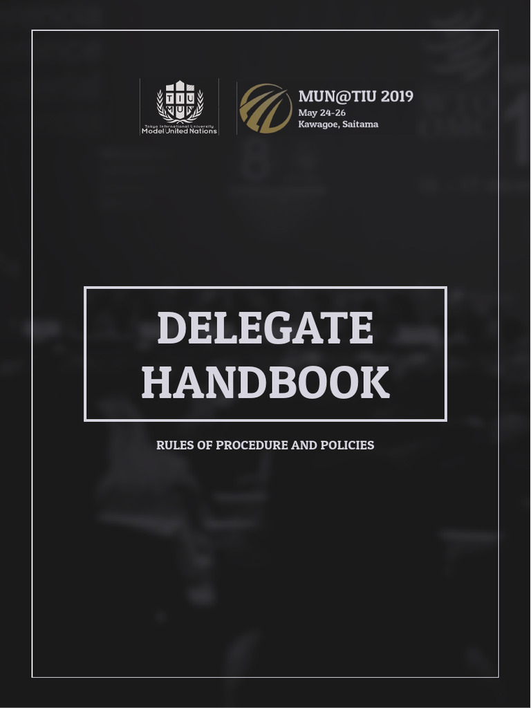 Delegate Handbook: Rules of Procedure and Policies | Download Free PDF | Space Debris | Outer Space