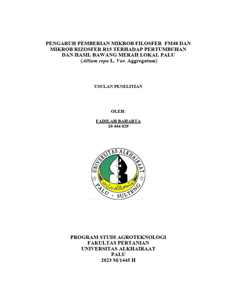 Sampul Proposal Fix | PDF