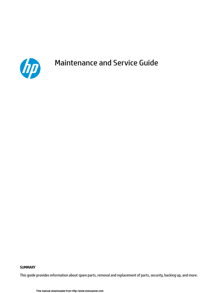 Maintenance and Service Guide | PDF | Electrostatic Discharge | Microsoft Windows