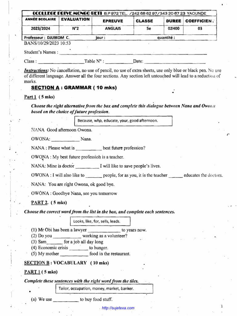 No43 30 Nov 2023 Sujetexa - Com | PDF