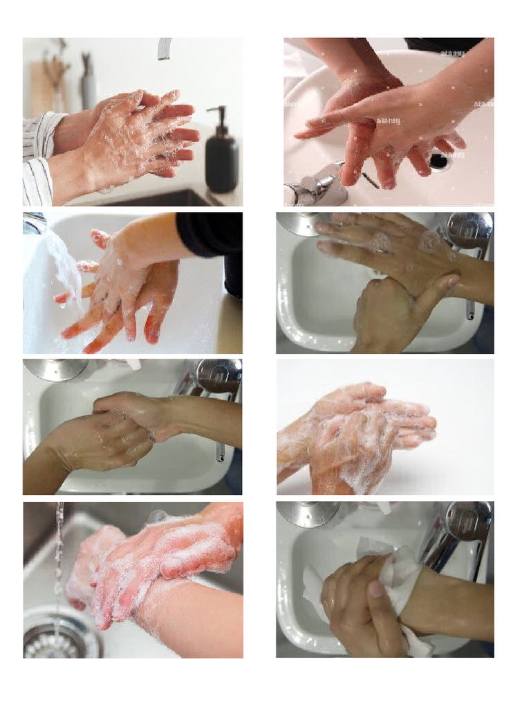 Hand Washing Pictures | PDF