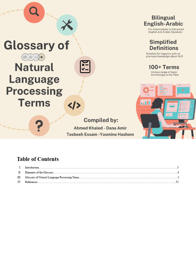 English-Arabic Glossary of Natural Language Processing Terms | PDF