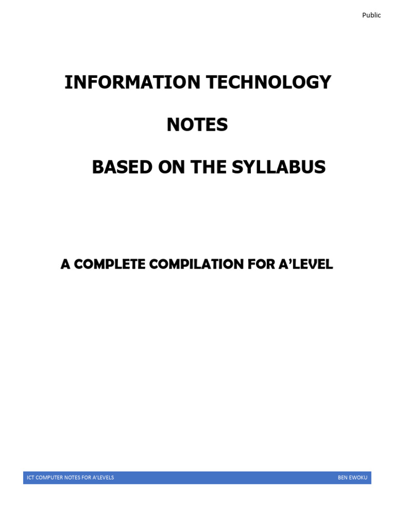 Subsidiary Ict For A'level Book | PDF | Cloud Computing | Input/Output