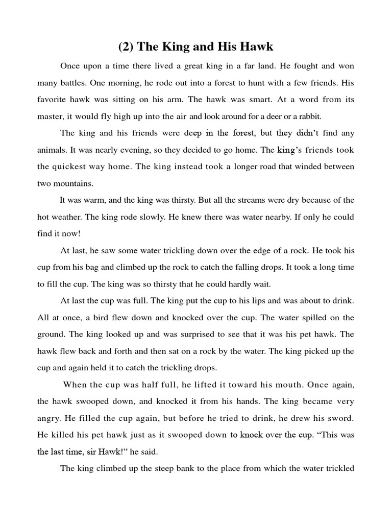 The King and His Hawk | PDF