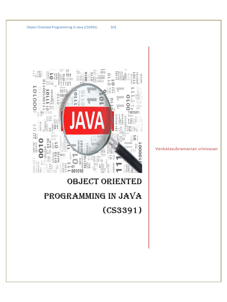 UNIT 1 - OOP - Notes | PDF | Java (Programming Language) | Inheritance ...