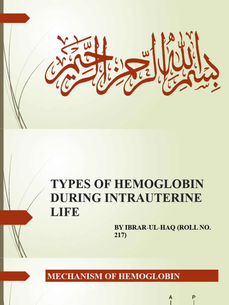EMBRYONIC HEMOGLOBIN | PDF