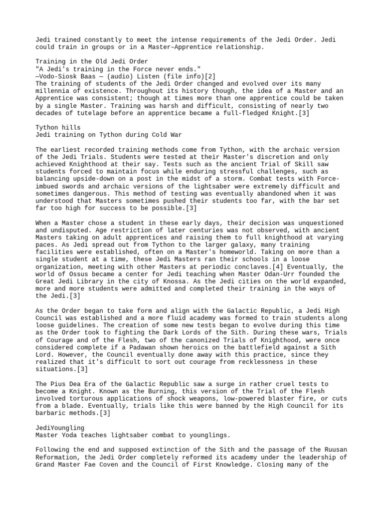 Treino Jedi | PDF | Jedi | Works Based On Star Wars