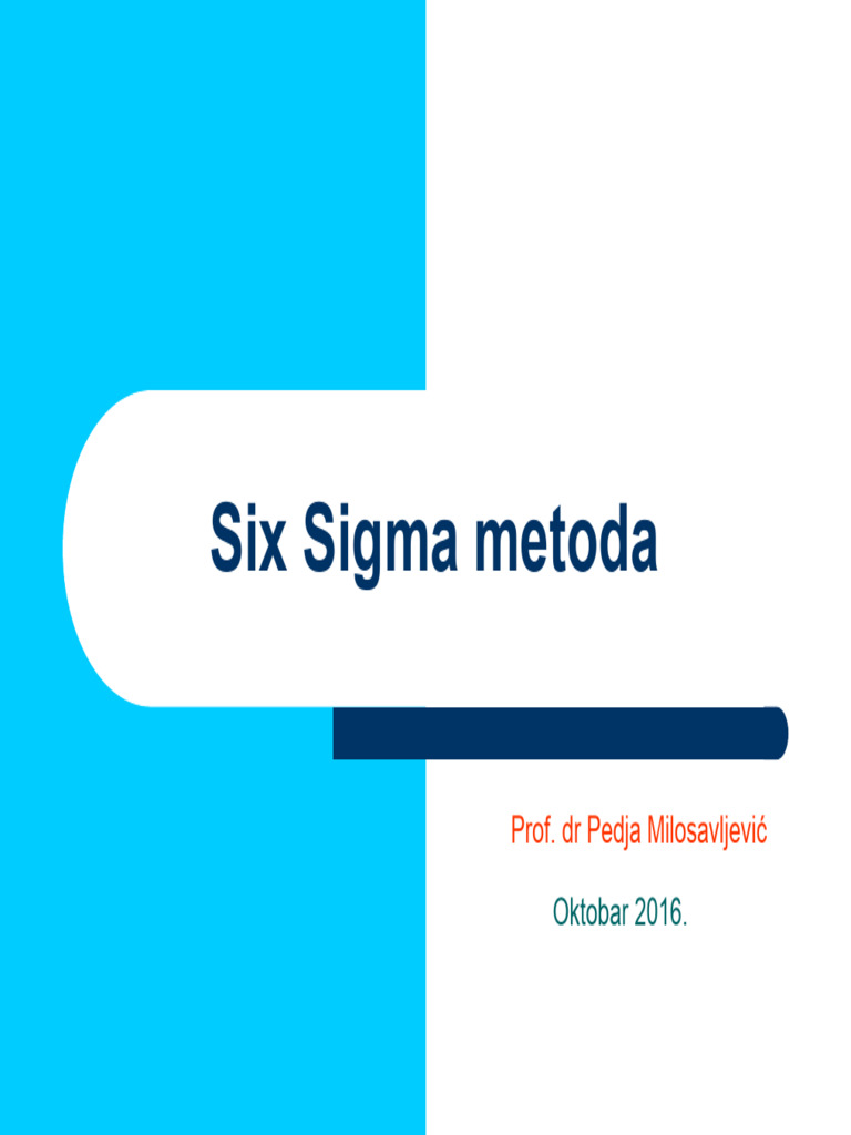 Six Sigma Matematicki Model | PDF