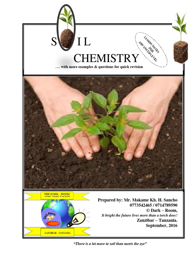 Soil Chemistry: Key Concepts & Questions | PDF | Soil | Fertilizer