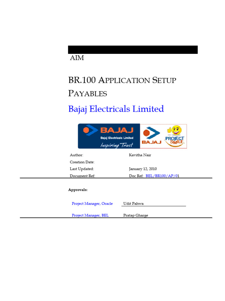 AP - Setup V1.0 | PDF | Accounts Payable | Invoice