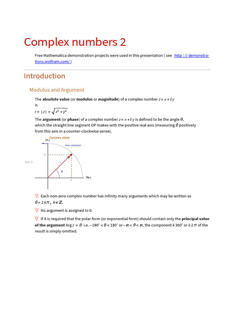Complex Numbers - 2 | PDF