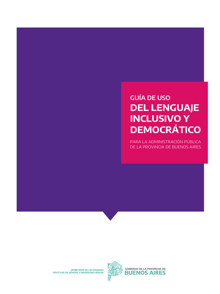 Guía Lenguaje Inclusivo | PDF | Género gramatical | Invalidez