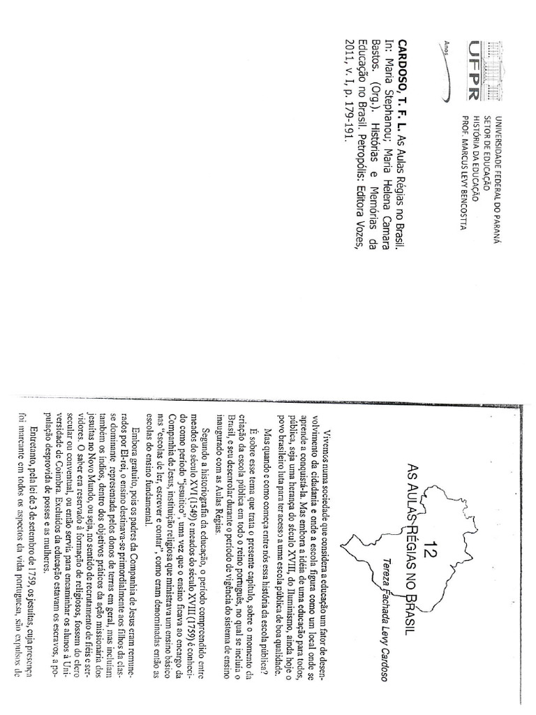 Texto 03 - As Aulas Régias No Brasil | PDF