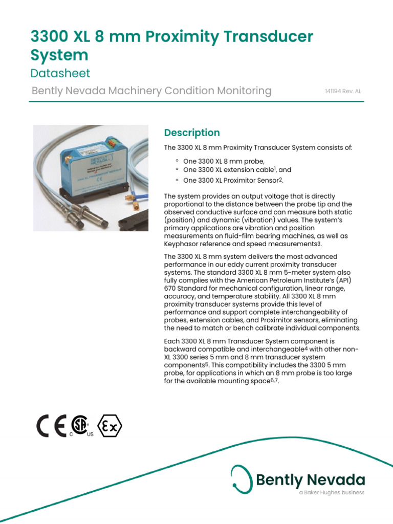 D-Agent - 1 - Work-460-S-Upload-3300 XL 8 MM Proximity Transducer ...