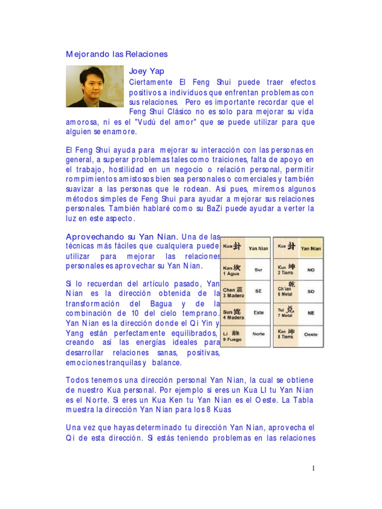 Mejorando Las Relaciones Por Joey Yap | PDF | Feng Shui | Flores