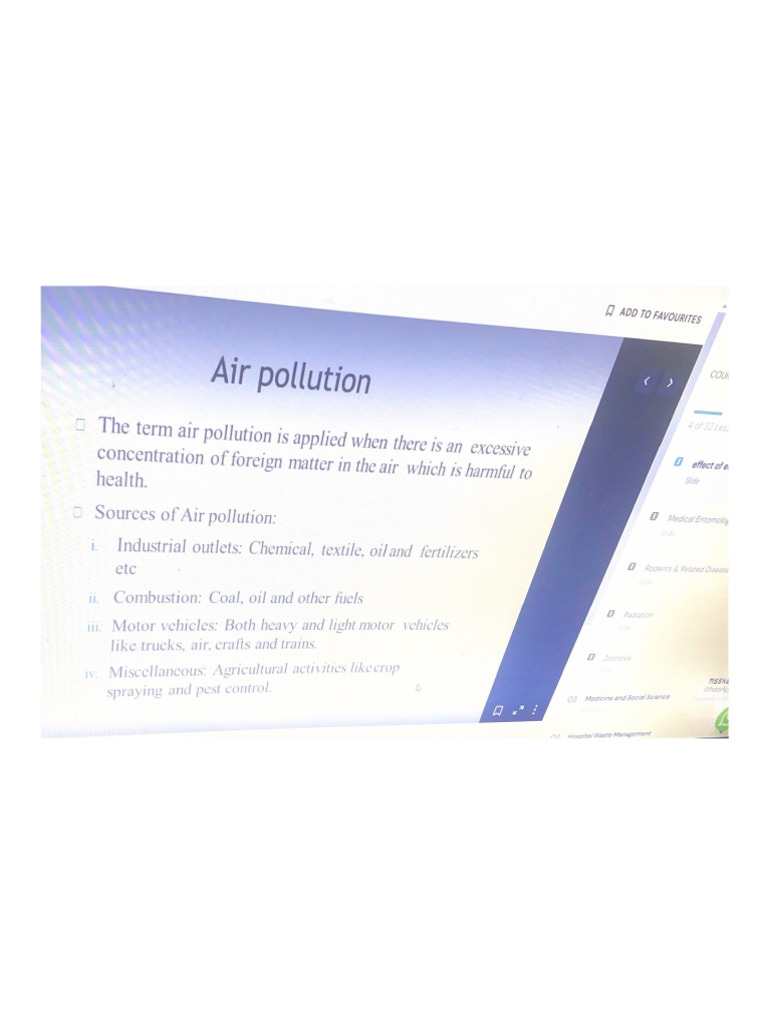 Air Pollution | PDF