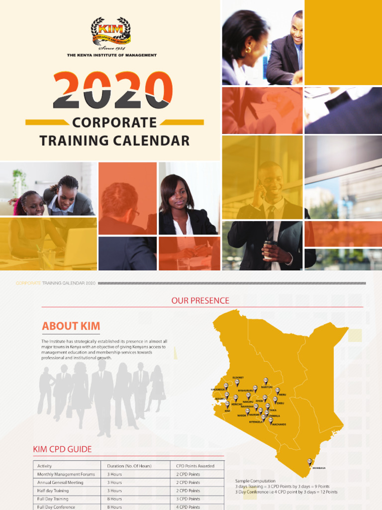 KIM 2025 Corporate Training Calendar | PDF | Learning | Procurement