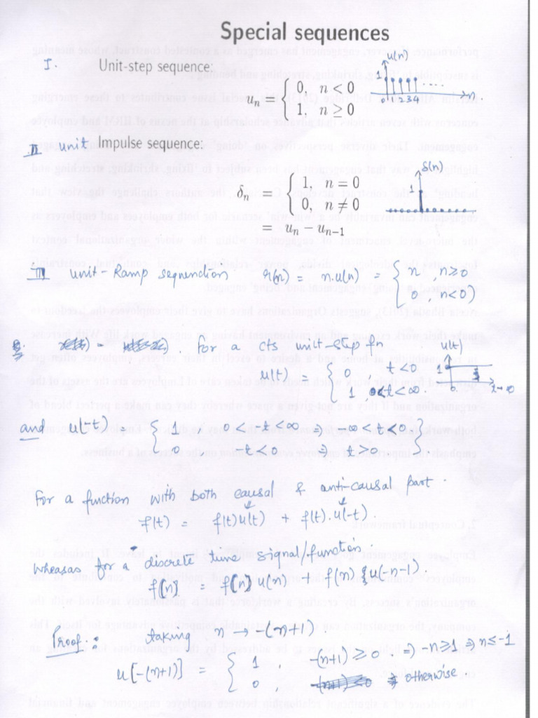 UNIT1A Basic Review Ztransform | PDF