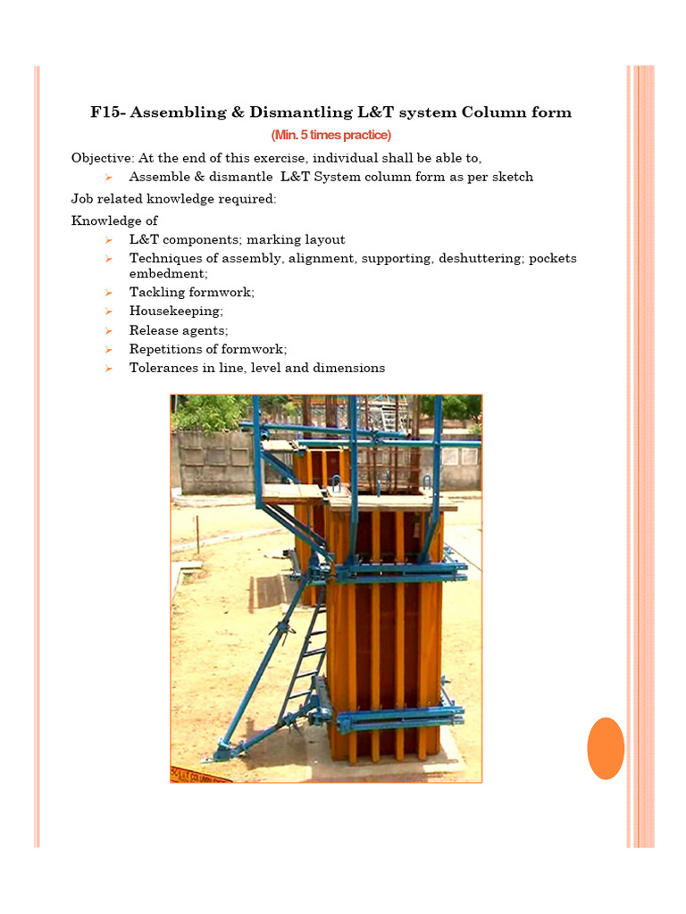 F15 Form Assembly & Dismantling Guide | PDF