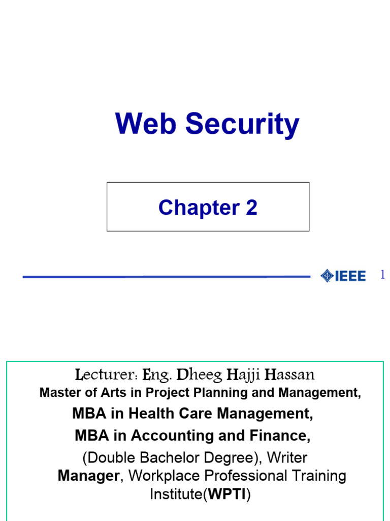 Chapter 2 Web Security | PDF | Transport Layer Security | Public Key Cryptography