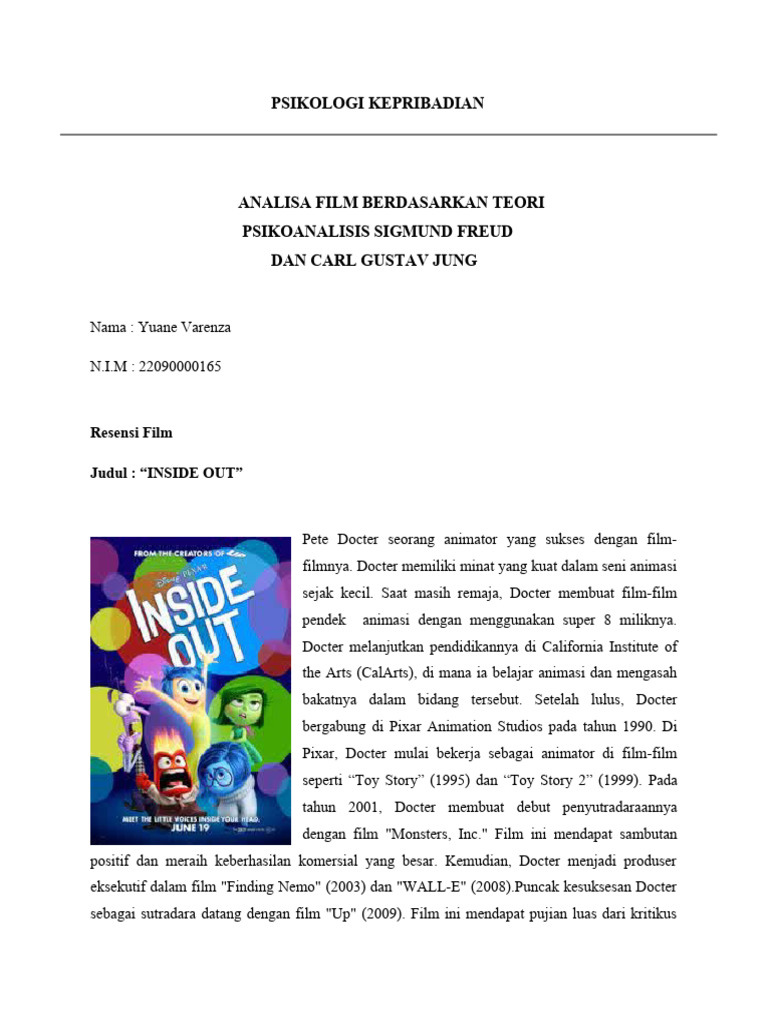 Analisa Film Inside Out | PDF