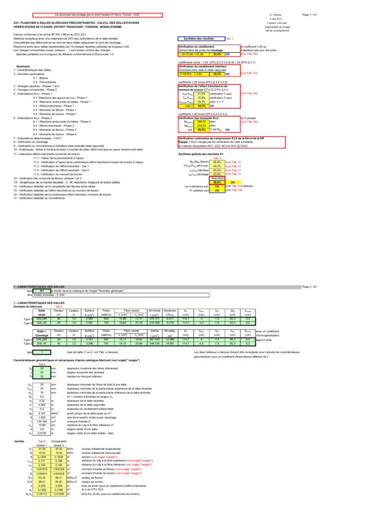 Dalle Alveolée | PDF