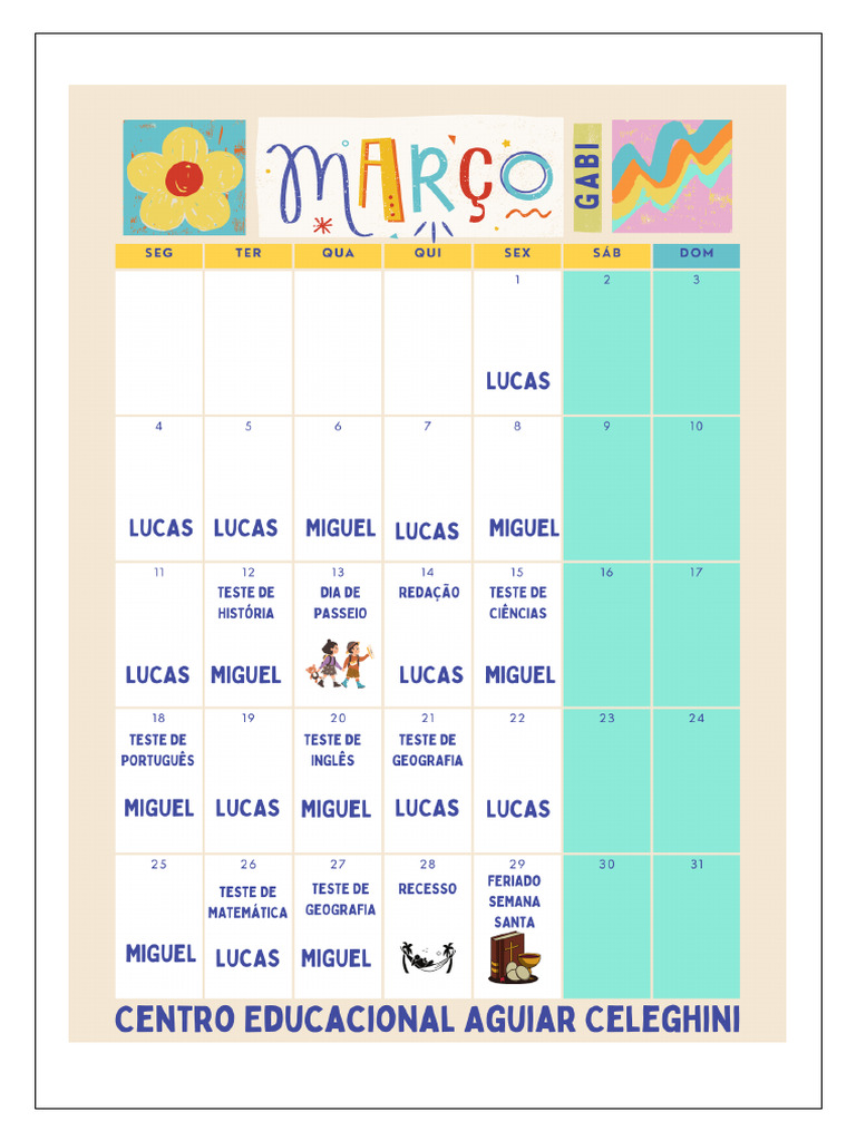 Calendario Gabi | PDF