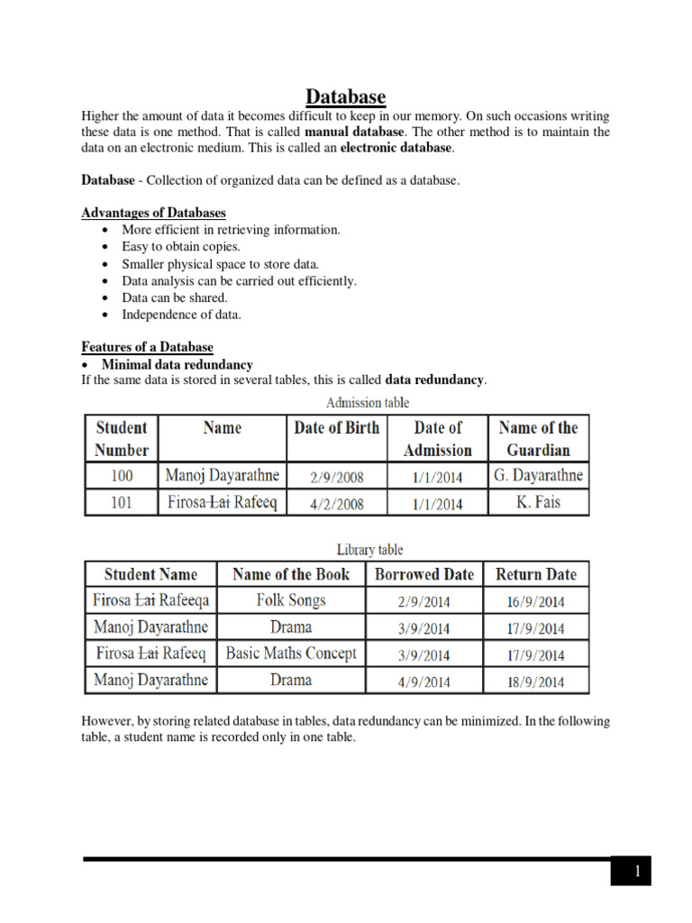 10-ICT - Database | PDF | Databases | Relational Database