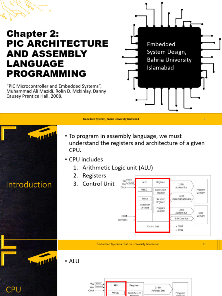 PIC Architecture & Assembly Language Guide | PDF | Assembly Language ...