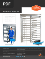 Full Height Turnstile Installation Manual | PDF | Access Control | Menu ...