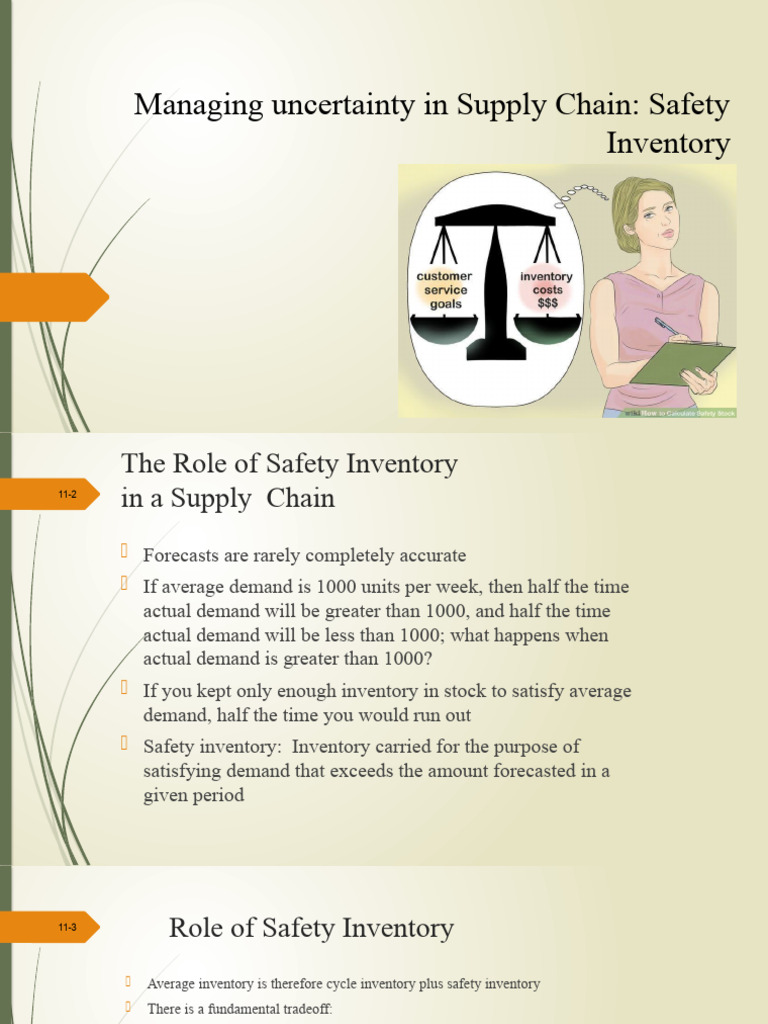 SCM - 14 - Safety Inventory | PDF | Inventory | E Commerce