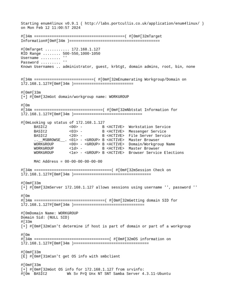 Enum Host | Download Free PDF | User (Computing) | Password
