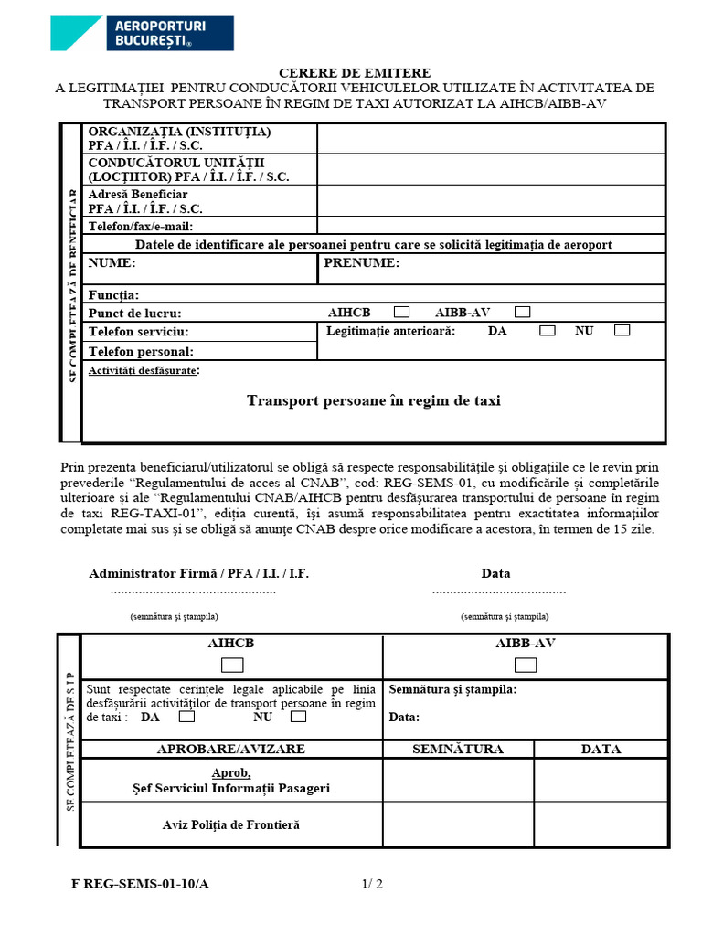 Ecuson Aeroport Cerere | PDF