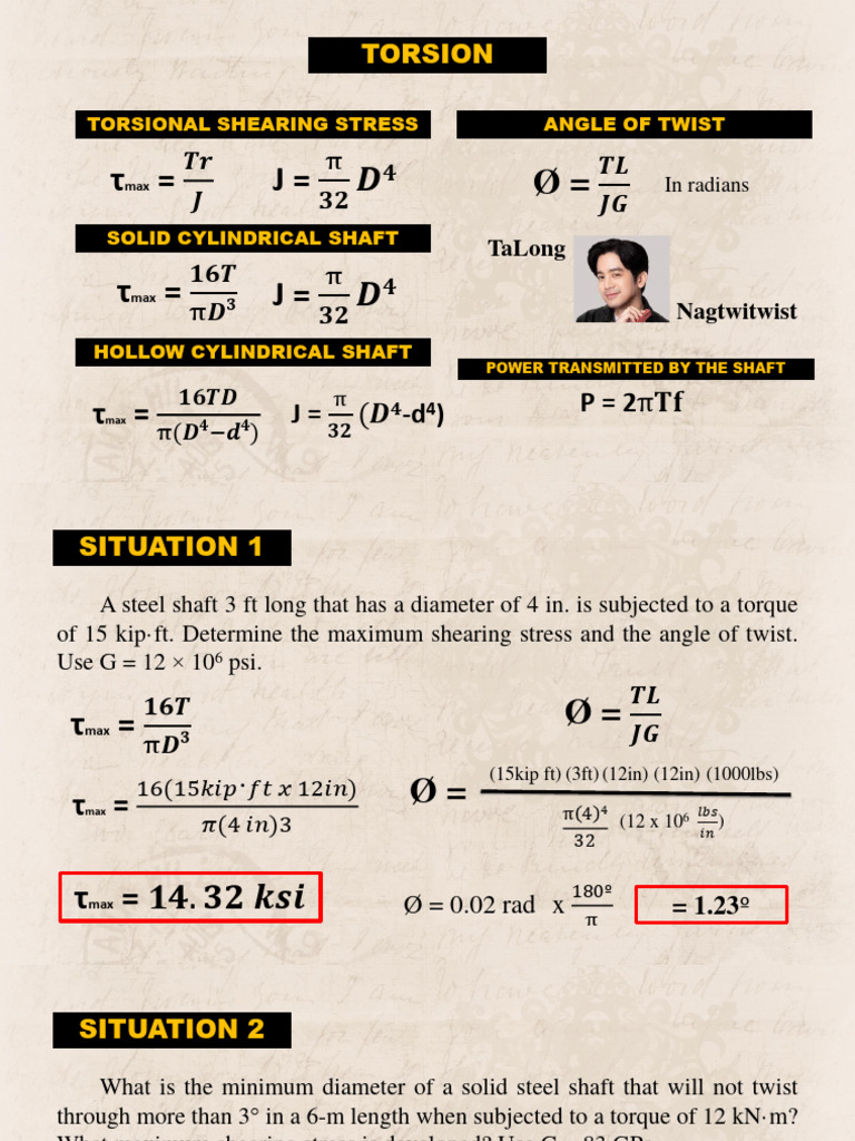Torsion Analysis and Spring Calculations | PDF | Mechanical Engineering ...