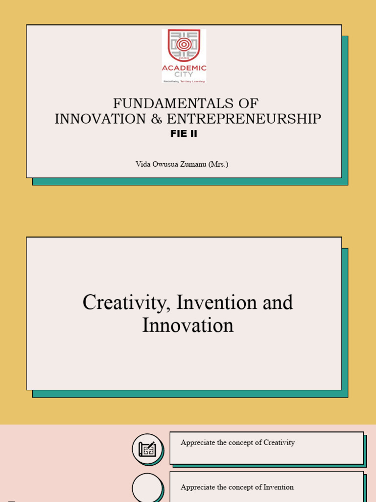 Innovation Invention Creativity Pdf Innovation Creativity