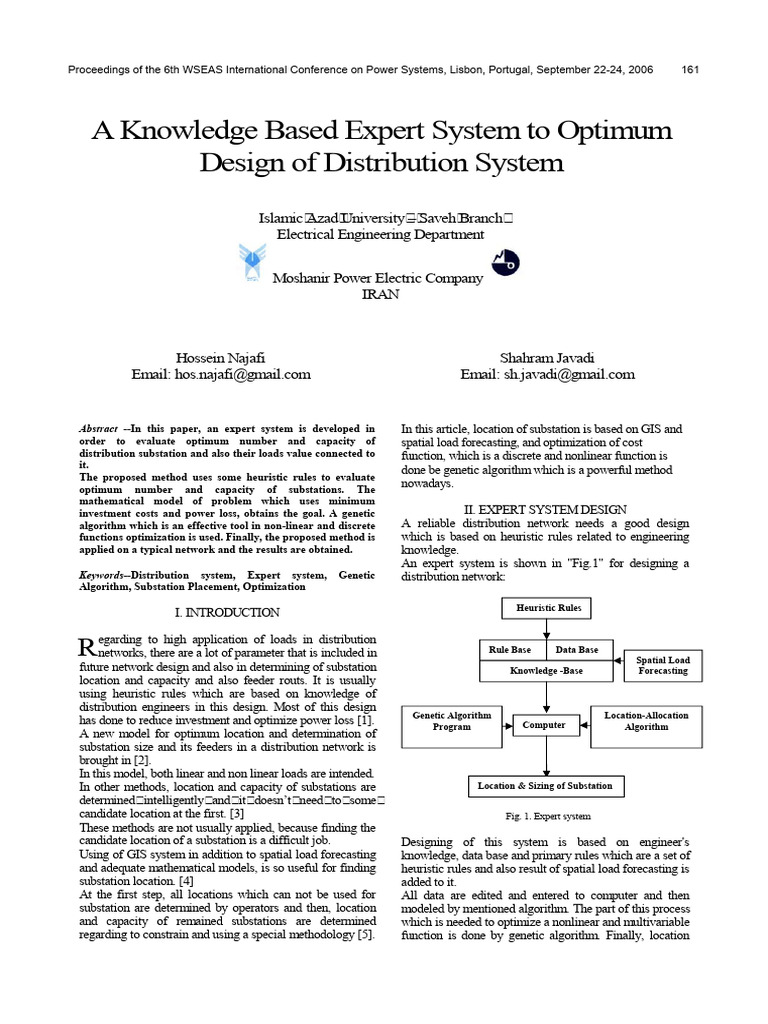 C-2006-A Knowledge Based Expert System To Optimum Design of ... C-2006-A Knowledge Based Expert System To Optimum Design of ...
