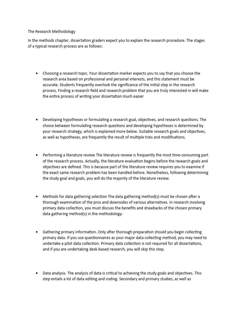 The Research Methodology | PDF | Methodology | Thesis