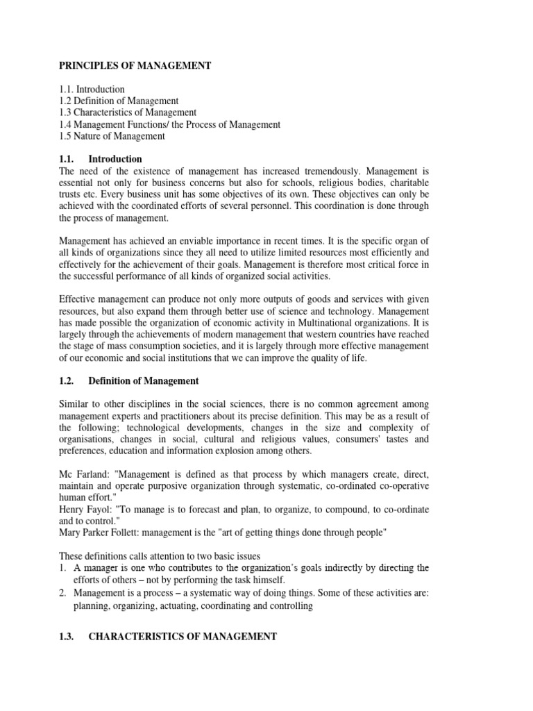 Principles of Management Guide | PDF | Science | Experiment