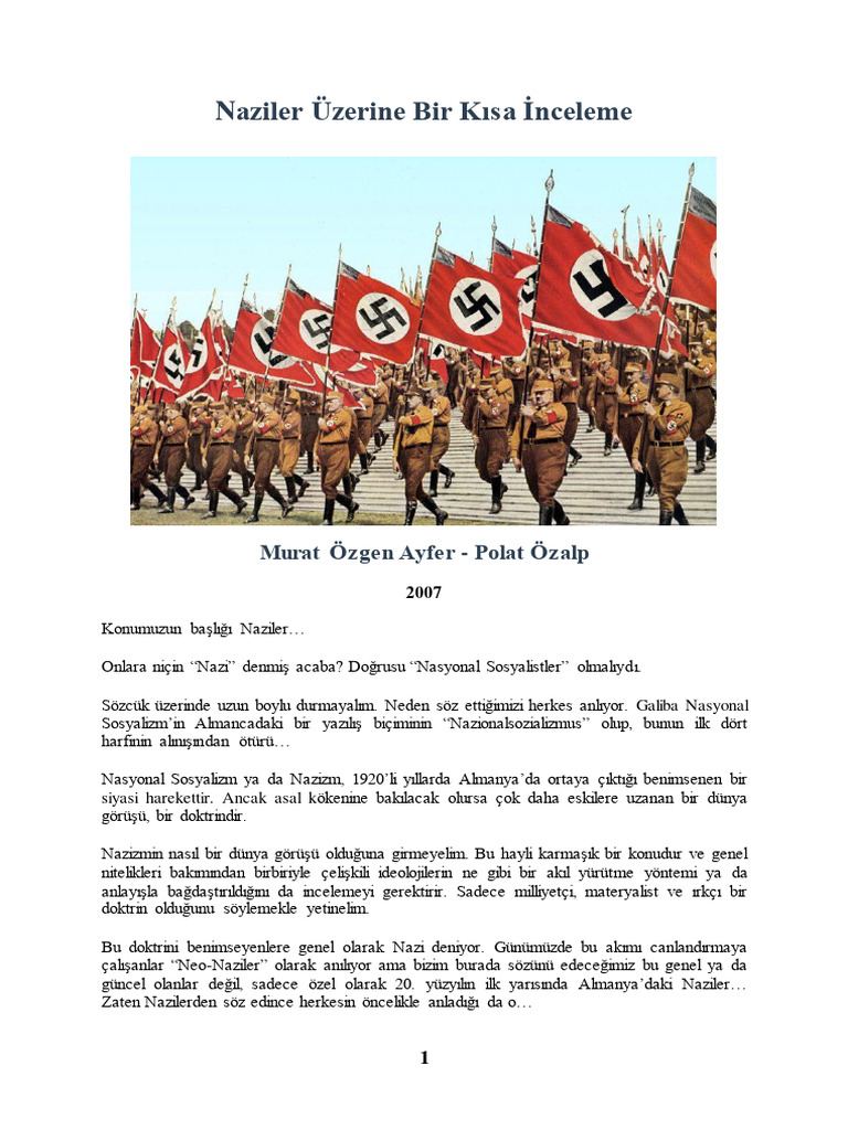 Naziler Uzerine Bir Kisa Inceleme | PDF